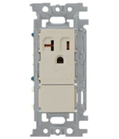【代金引換不可商品】メーカー：東芝 15・20A兼用接地コンセントNDG2411E(CW) 20A125V ブランクチップ付 ウォームベージュ色