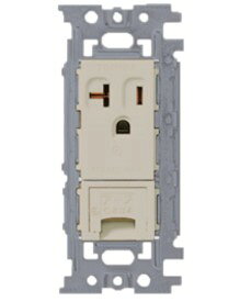 【代金引換不可商品】メーカー：東芝 アースターミナル付15・20A兼用接地コンセント 20A125V ウォームベージュ色