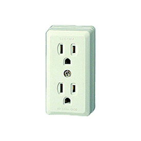 メーカー：東芝 アース付き露出角形コンセント　DC1272E(W) 15A125V