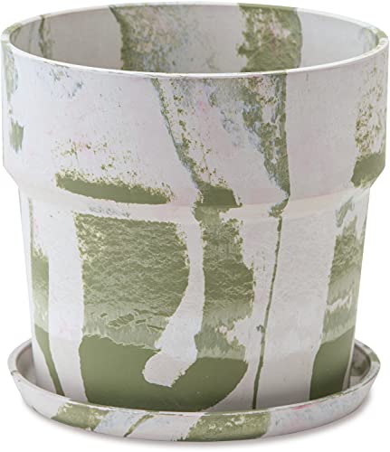 サイズ：Φ19.5*H18.5cm素材：プラスチック、ウッドパウダー、ストーンパウダー生産国：中国底穴有