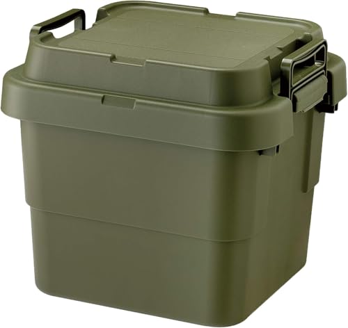 色：グリーン サイズ：TC-30S 天板耐荷重100kgの、頑丈な収納ボックス。[サイズ]約40*39*高さ35.7cm[重量]約1.91kg[容量]約30L