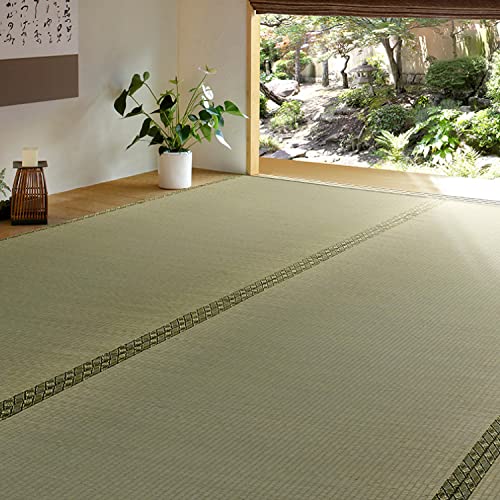 サイズ 本間2畳 約191X191cm 組成 素材:い草100% 生産国 中国 備考 防カビ・撥水加工肌触りの良い双目織の上敷きです。両面使用可能。撥水加工がしてあります。水をはじいて、お手入れ簡単。小さいお子様がいるご家庭にもおすすめです...