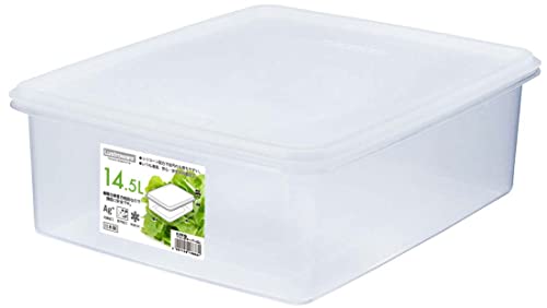 大型で汎用性の高い保存容器 本体満水容量14.5Lの大きいサイズ。食品保存はもちろん、野菜ストック・粉もの管理・日用品収納など幅広く使える多用途保存容器。 業務用でも長年採用 50年以上の歴史を持つロングセラーシリーズ。飲食店や工場など業務...