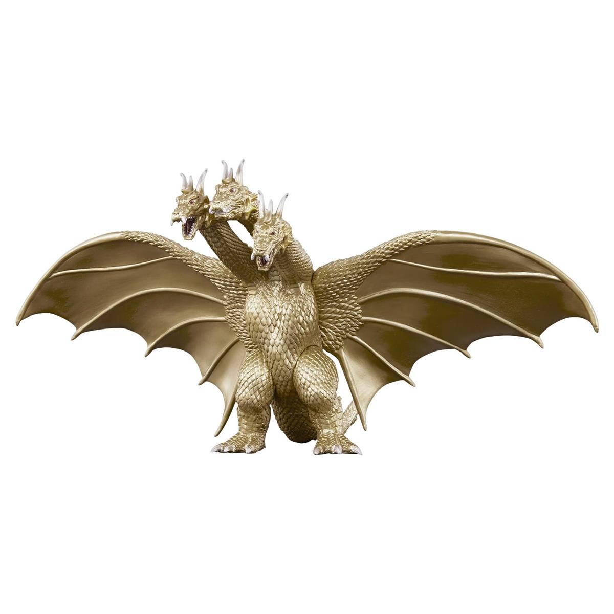 TM & (C) TOHO CO., LTD.［カテゴリー］ムービーモンスターシリーズ［使用電池］電池・不要［対象年齢］3才～商品紹介 2001年に公開された『ゴジラ モスラ キングギドラ 大怪獣総攻撃』に登場する「キングギドラ」が、ソフビ...
