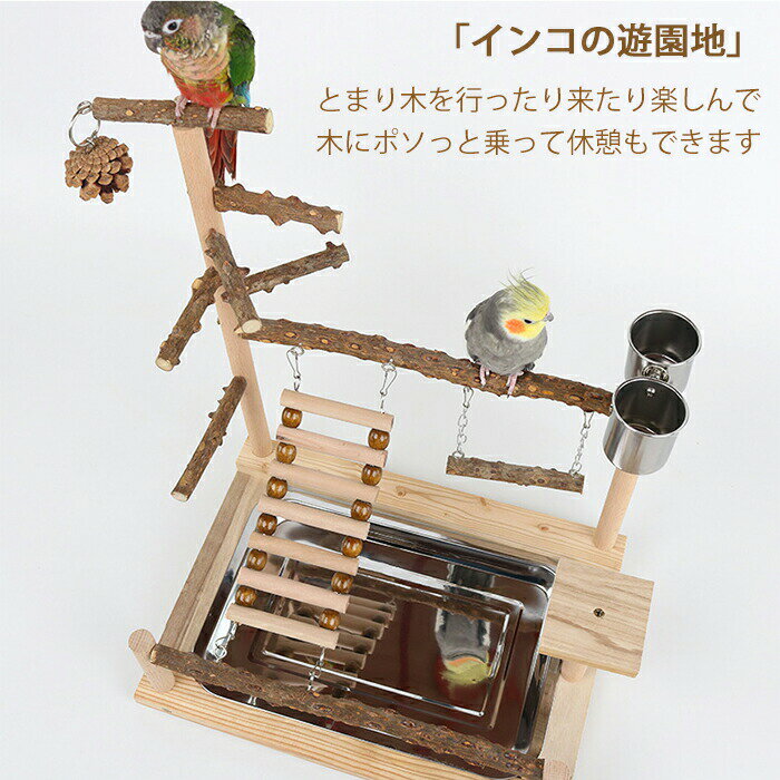 メーカー希望小売価格はメーカーカタログに基づいて掲載しています商品情報商品名：インコおもちゃサイズ：詳細は画像をご参照くださいセット内容：商品本体のみ生産国：中国（日本人スタッフによる安心の検品体制）【天然木製のおもちゃ付きで、遊びもリラッ...
