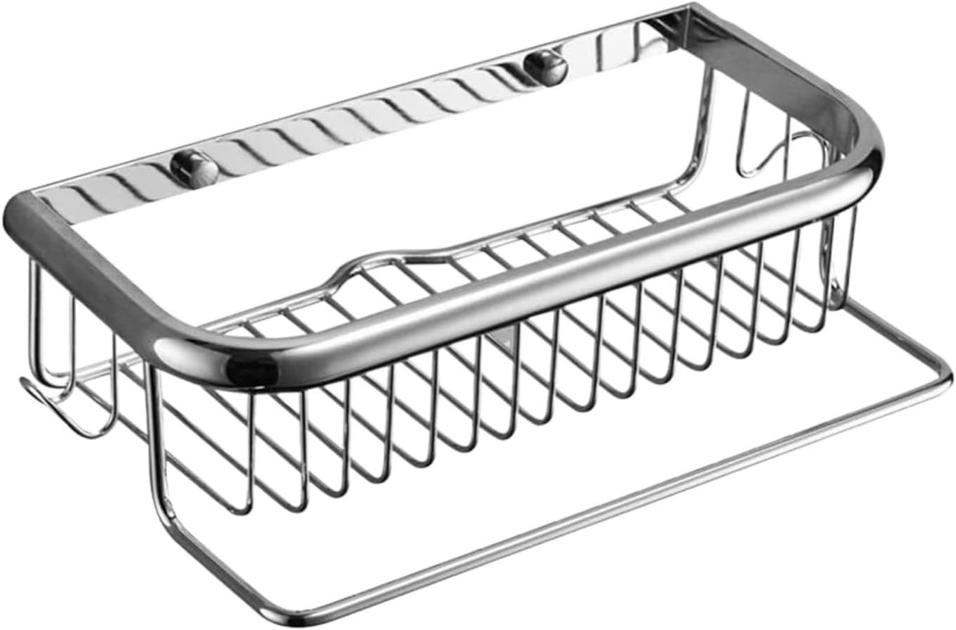 商品詳細 特徴 材質:銅。 特徴：排水性と通気性、両側のフックデザイン、厚いタオルバー、多機能収納、スムーズでお手入れが簡単。 取り付け方法：穴あけ取り付け（付属品一式）。 耐荷重（約）：20KG。 コストパフォーマンス: あらゆるスペース...