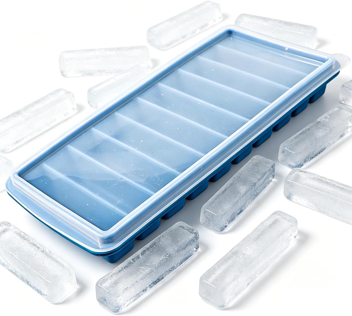 商品詳細特徴【製品仕様】 製氷皿（約24 x 11.5cm）が1点付属します。カラー：ブル。一度に10個のバーの氷を作ることができ、日々の冷たい飲み物に必要な氷を十分にまかなうことができます。【高品質素材】 食品グレードのシリコン素材を使用...
