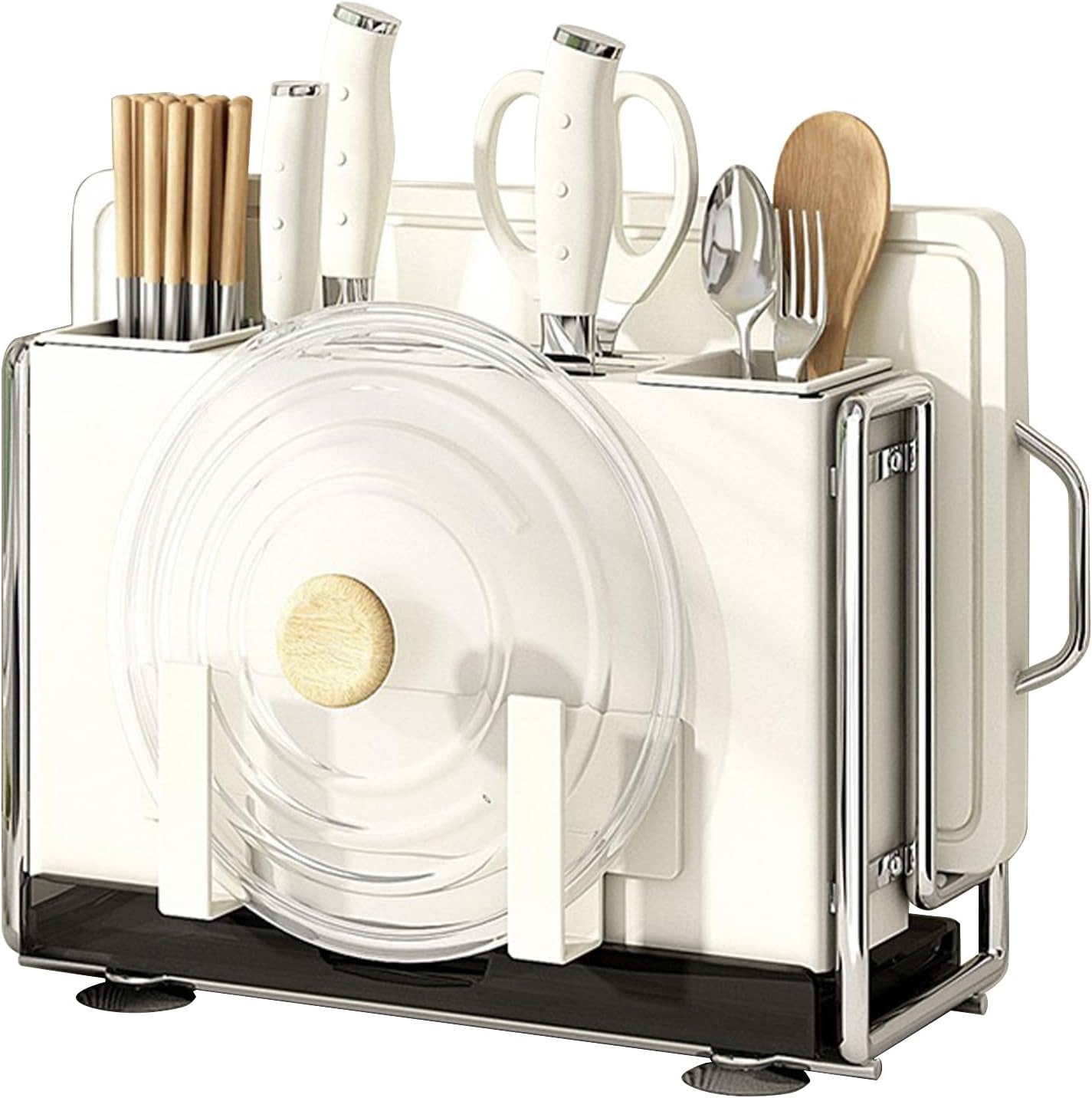 商品詳細 商品仕様 色：ホワイト、ブラック 材質：碳钢 商品の寸法：27奥行き x 14幅 x 23高さ cm 組み立て式：いいえ 取り付けタイプ：カウンタートップ 特徴 【優れた素材】炭素鋼制で、錆びにくく、手入れも簡単です。包丁は包丁槽...