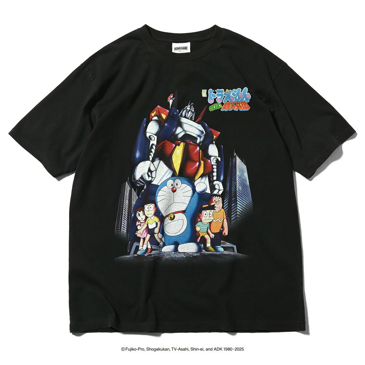 ☆全国一律送料無料☆ ☆新品未使用☆ ☆国内正規品☆ 映画ドラえもん のび太と鉄人兵団 1986 Tシャツ HOMEGAME Doraemon Nobita and the Steel Troops movie T-shirt 映画ドラえも...