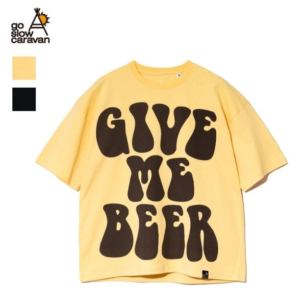go slow caravan / USA/C GIVE ME BEER! ゆったり TEE 今季の『GIVE ME BEER』はBIG TEEで登場☆ go slow caravanには欠かすことのできない『GIVE ME BEER』 ゆ...