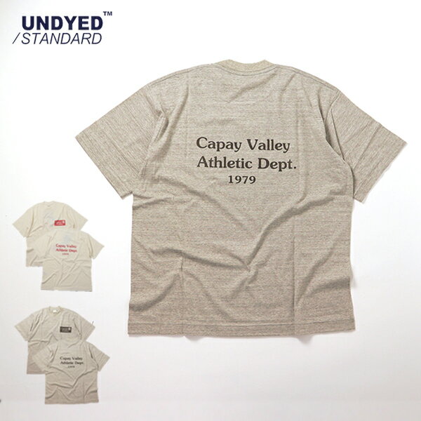 UNDYED STANDARD / 30PV S/S PtTee(CV ATHLETIC) 自然界が持つ本来の色彩、無染色で染めない柔らかさ、 天然原料そのままの心地よさを感じて欲しいという観点から誕生したレーベル『UNDYED ?』 23...