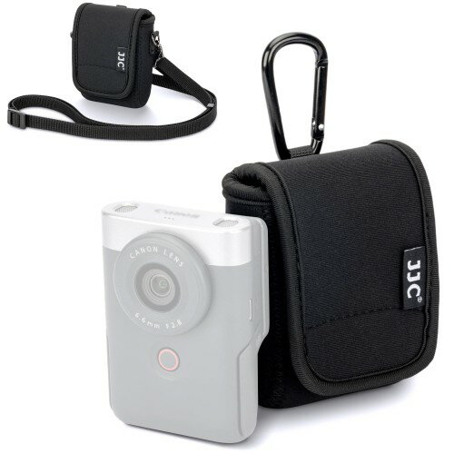 ★Vlogカメラに対応 収納ケース★Canon PowerShot V10 カメラを収納するのコンパクトデジタルカメラケースです。Osmo Action 5 pro/4/3アクションカメラ+保護ケージも収納可能です。（ご注意：クイックリリー...