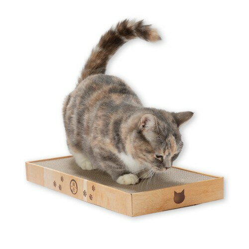 のびのびつめとぎ＆ケージでも使えるコンパクトタイプ。新カラー追加バリバリパッドワイドのサイズはは幅20cm奥行40cm。 猫がのびのびつめとぎできるワイド感と、置く場所を選ばないコンパクトさが魅力です。 ケージの中に置くこともできるので、子...