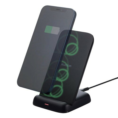 スマートフォンや他のQi対応機器を置くだけで充電ができる、Qi規格対応ワイヤレス充電器です。 WPC(ワイヤレスパワーコンソーシアム)が策定したワイヤレス給電の国際標準規格「Qi(チー)」に準拠した正規認証品です。 ※エレコムはWPCの会員...