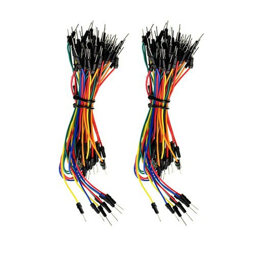 パッケージ内容：130本セット。25cm*8本、20cm*8本、16cm*16本、12cm*98本。 カラー：緑/黄/赤/白/黒。　コネクタ：オス－オス。 材質：銅クラッド鋼線、PVC、良導体、繰り返し使用できます。 高い精度や耐久性があっ...