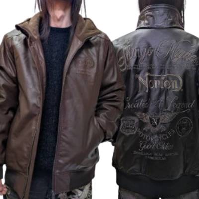 サイズ(cm) M L XL XXL XXXL 身丈 66 69 72 75 78 身幅 56 59 62 65 68 肩幅 46 49 51 53 55 袖丈 62 63 64 65 66 素材 表地：合成皮革 中わた：ポリエステル100...