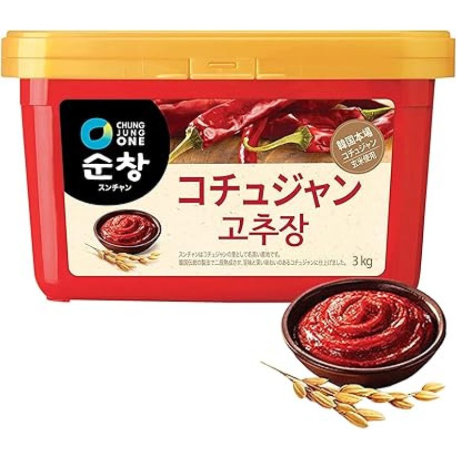 清浄園 O'Food スンチャン コチュジャン 3kg 大容量 業務用 チョンジョンウォン 韓国食品 韓国調味料 辛口 甘辛 唐辛子味噌 ビビンバ トッポギ 炒め物 まとめ買い オーフード 【大容量3kg】本場韓国の味！プロも愛用のスンチャ...