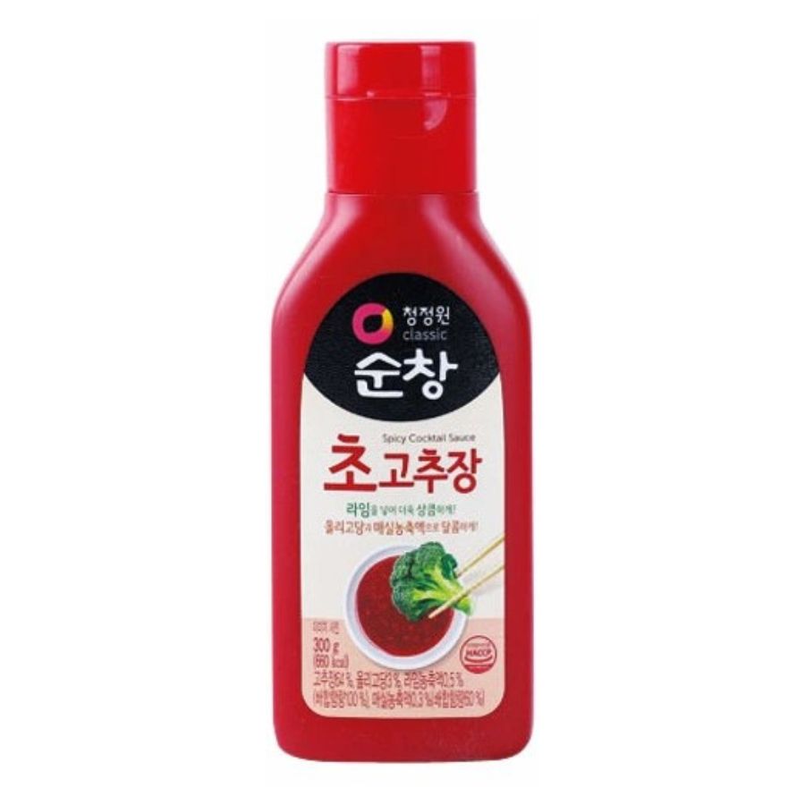 スンチャン 酢コチュジャン 300g 1本 チョゴチュジャン お試し 単品 O'Food 清浄園 韓国食品 韓国調味料 刺身 サシミス 旨辛 甘酸っぱい ビビン麺 冷麺 和え物 チョジャン 【お試し1本】かけるだけでお刺身が本場韓国の味に！...