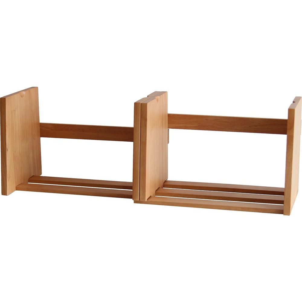 商品サイズ：W355〜650 × D210 × H220 × SH-(mm)塗装方法：ラッカー塗装材質：天然木化粧繊維板(ウォールナット材)商品重量：2.25kg耐荷重：：0kg仕様：完成品置き場所や収納する本の量に合わせてサイズ調節が可能...