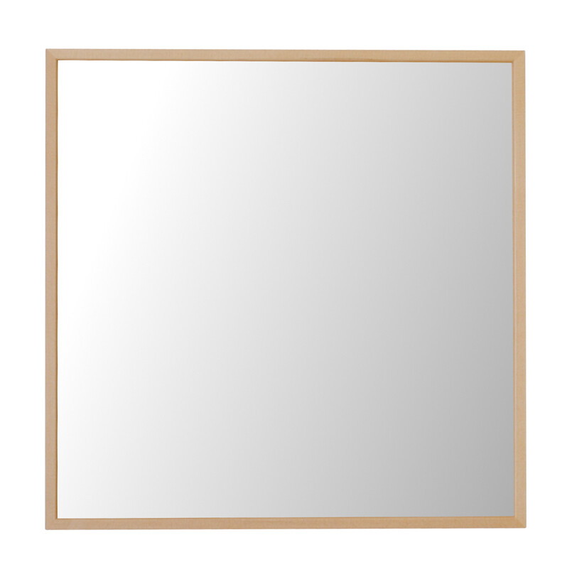 商品情報 サイズ・容量 ■商品サイズ幅420×奥行23×高さ420mm■商品重量約2.0kg 素材 天然木(ツガ材)・ミラー(3mm厚) 塗装：ウレタン塗装 カラー ナチュラル その他 ブランド名：ines（アイネス）細枠正方形ウォールミラ...