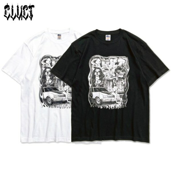 CLUCT / DUNKS S/S TEE #A 04901 カリフォルニア州ロサンゼルス出身のTATTOO ARTISTダンカン・レモンとのコラボレーションアイテム。 インクジェットプリントを施し手描きの細部まで表現しています。5.6オン...