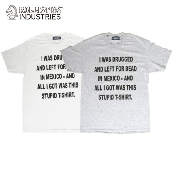 BALLISTICS/GAME T-shirt/BAW-2355 某映画のラストシーンに登場するTeeシャツの複製品です。（映画では白のみです。） MATERIAL WHITE : 5.6oz 生地 (COTTON 100％) GRAY :...