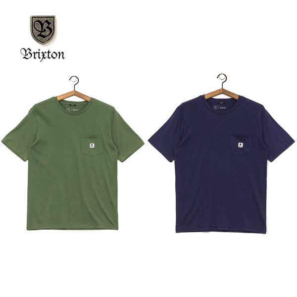 BRIXTON から STOWELL SS PKT T-SHIRTS が入荷しました！ プレミアムフィットTシャツ。 左胸のポケットにはのBRIXTON(STOWELL)ロゴが付いています。 ■SIZE SPEC S：着丈67cm 身幅46...