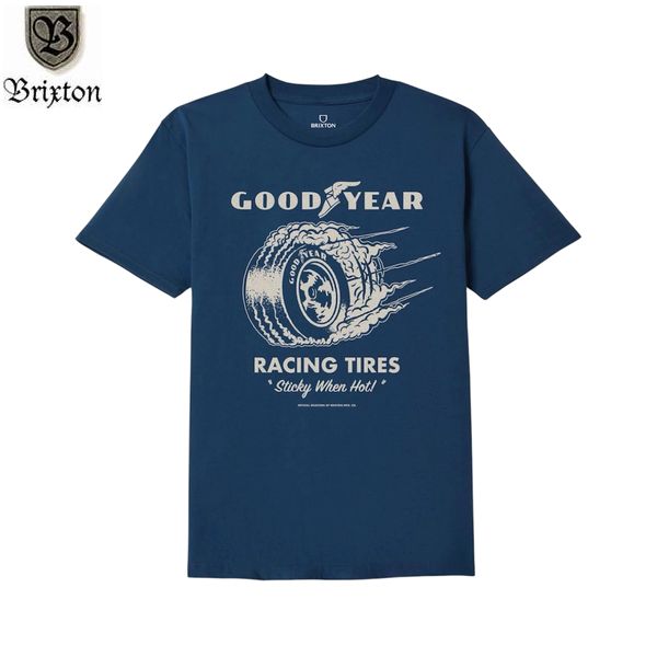 BRIXTON / GOODYEAR CHEATER SLICK SS STD アメリカンテイスト満載なデザインが、フロントにスクリーンプリンされたTシャツ。クラシックな佇まいをベースに、どんなスタイルにも自然に馴染む汎用性の高さが魅力です...