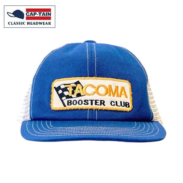 CAP-TAIN CLASSIC HEADWEAR / TACOMA【MESH CAP】 CAP-TAINからMESH CAPが登場。 クラウンのフロント部分には芯が貼られておらず、フロント内のメッシュの硬さだけでラウンドを形成していたのが...