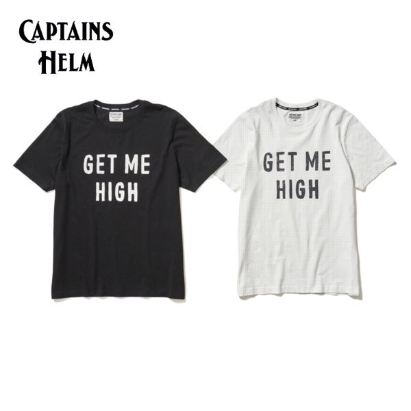 CAPTAINS HELM　#GET ME HIGH TEE オーバーシルエット過ぎず、程よいトレンド感のあるオリジナルカットソー。 ロゴバインダー、脇はぎにロゴピスが付属されます。 スタンダードな厚みの生地は、着心地も抜群です。 【SIZ...