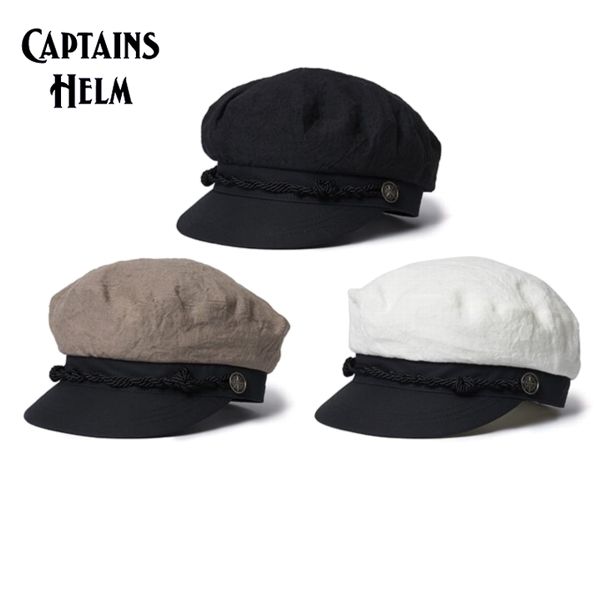 CAPTAINS HELM　#CAPTAIN HAT CAPTAINS HELMオリジナルのSailor Capが待望の再制作。 何度もサンプルアップを繰り返し、理想のディテール、アップデートされたシルエットとなりました。 ユニセックスでか...
