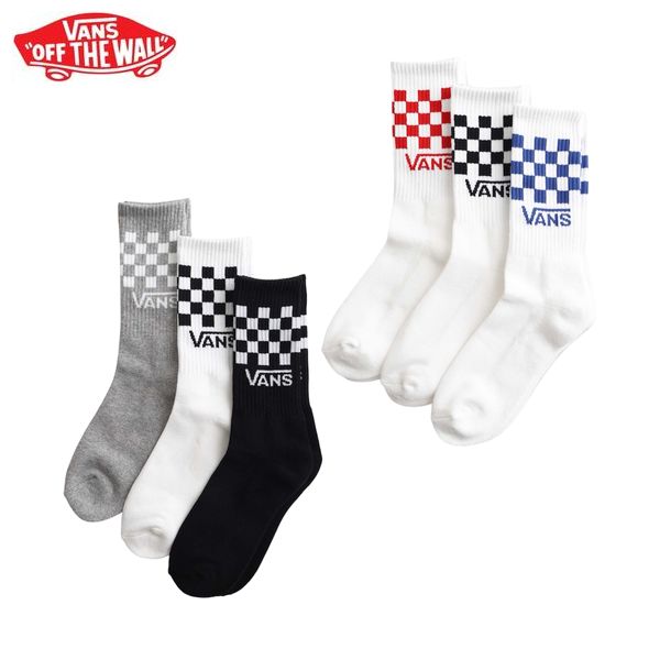 VANS / CLASSIC CHECK SOCKS レトロスポーツの雰囲気を醸し出す、ヘリテージスタイルのクルーソックス。 ・リブ編みのクルー丈ソックス ・ジャガード織りで表現したチェッカーボード柄とドロップVロゴ ■素材 コットン66%...