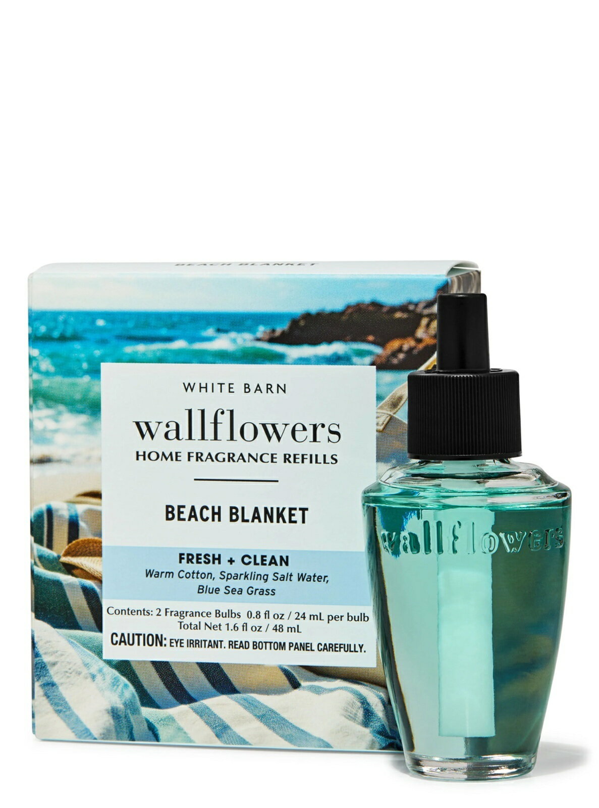 商品説明 【バスアンドボディワークス/Bath&Body Works】 Wallflowers Refills 2-Pack Beach Blanket　(ビーチブランケット) アメリカで大人気のBath&BodyWorksのプラグイン芳香...