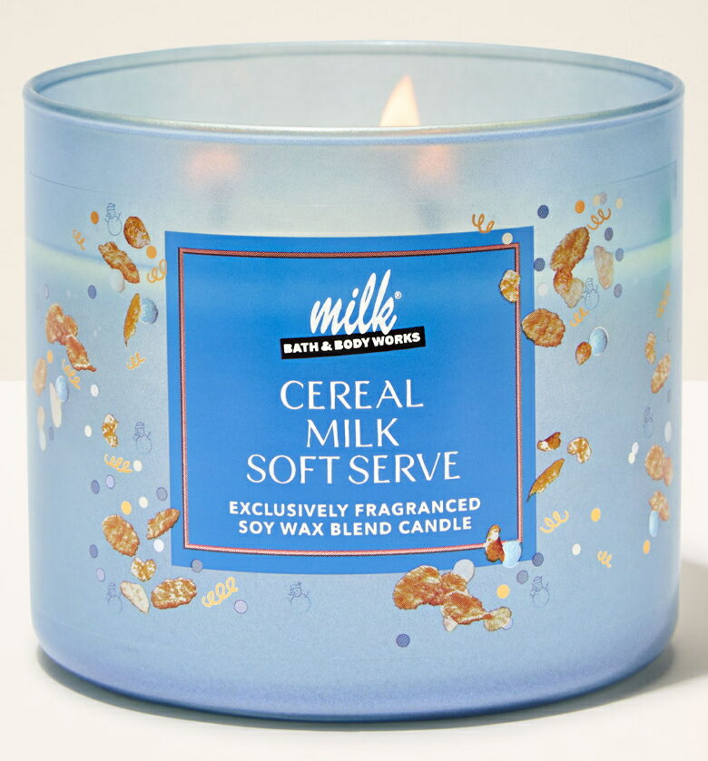 商品説明 アメリカで大人気のBath&BodyWorksのキャンドルです。 14.5 oz. Filled Candle cereal Milk Soft Serve　（シリアルミルクソフトサーブ） ■香り■ ソフトアイスクリーム・ゴールデ...