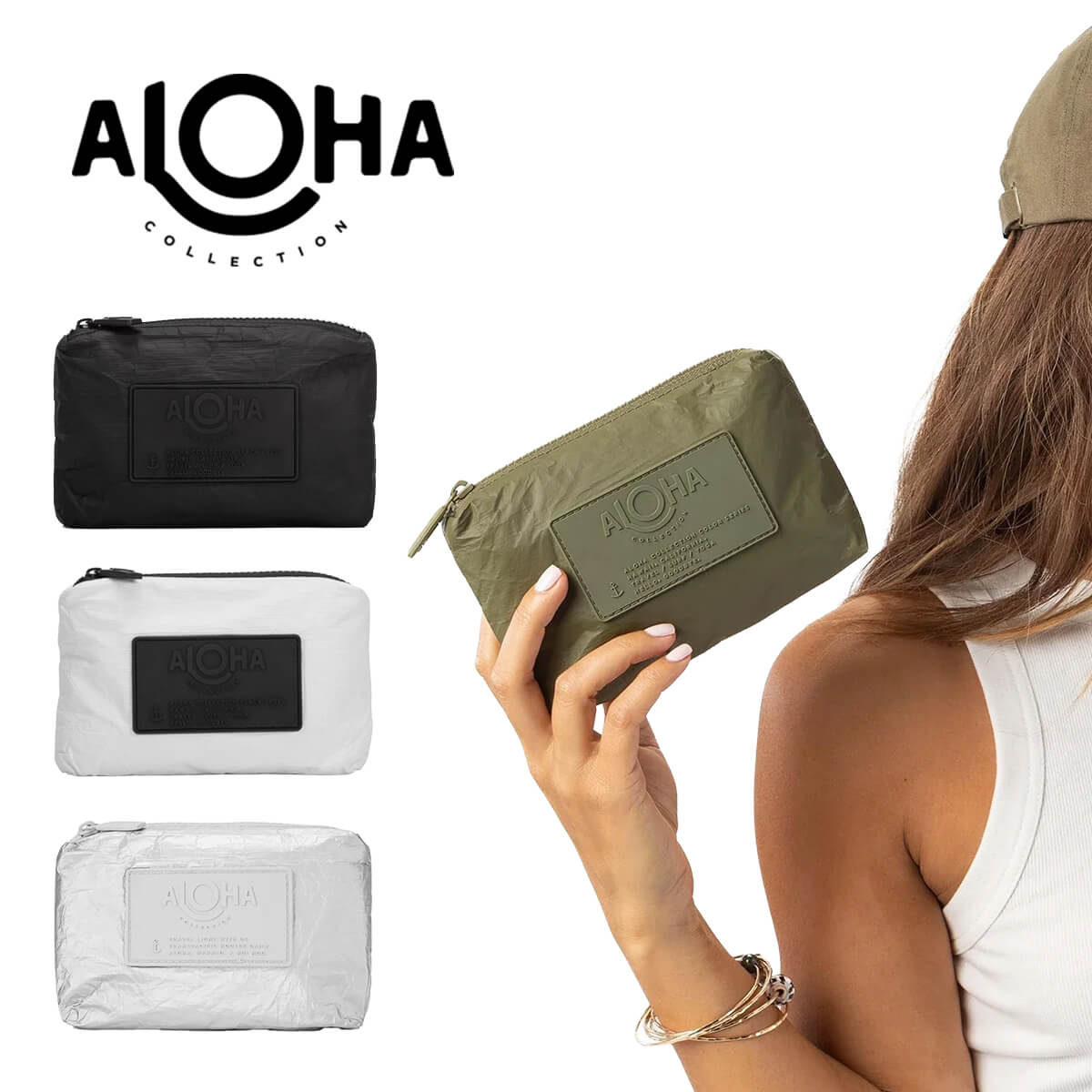 ▼ALOHA collection / Mini Pouch 手軽に持ち出せる。軽くて耐久性に優れたタイベック素材を使用した小型マルチポーチです。 裏表両面ともタイベック素材の2重構造で濡れた衣類をそのまま入れても水が染み出てくることはあり...