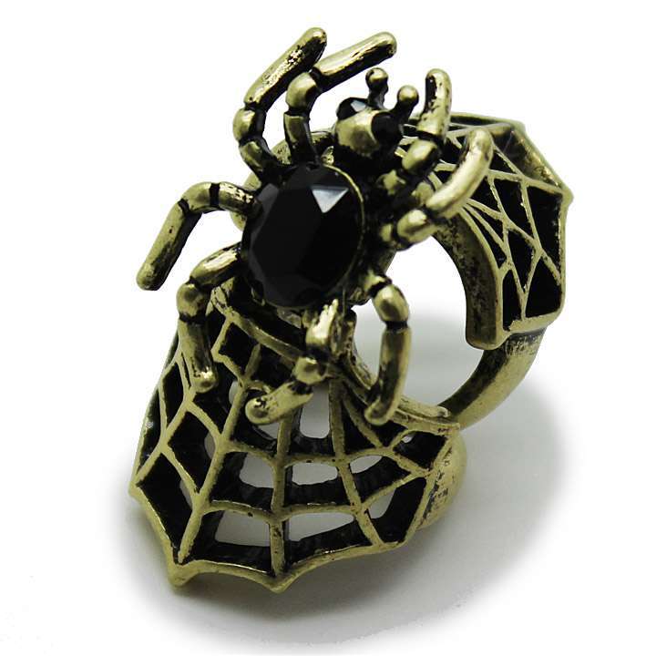※こちらの商品はメール便がご利用できません 指を覆う蜘蛛の巣のメッシュがクール!!センターにストーンが埋められたスパイダーモチーフのアーマーリングになります♪ロック・パンクやV系なコーデと好相性♪キレイめスタイルのアクセントにもおすすめです...