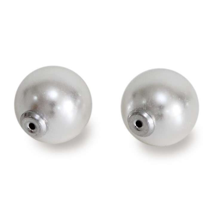 ※こちらの商品はメール便がご利用いただけます 話題沸騰！！お手持ちのピアスが簡単に変身出来ちゃうピアスキャッチです♪12mmと存在感のあるパールで上品な印象になります♪キャッチをなくしてしまったピアスにもおすすめ♪ポストがキャッチを貫通しな...