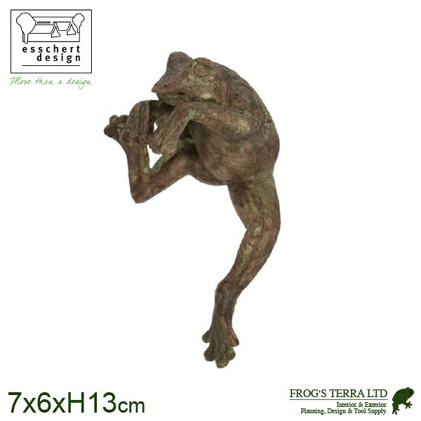 ポットハンガー（ガーデングッズ/ポットアクセサリー） オランダ エッシャーデザイン製 【外寸】W7.2cm×L6.8cmxH13.7cm 【材質】ポリレジン製 ※サイズは目安であり多少前後する場合がございます。 ※画面上の色はブラウザや設定...
