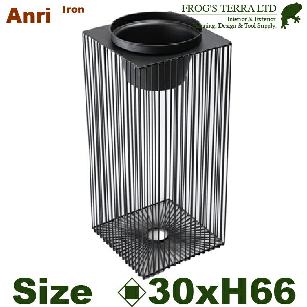 花器（花瓶／水差し） 【外寸】口30cm×H66.5cm/鉄器直径25cm×H15cm（内直径23.5ccm） 【材質】鉄製 【底穴】底穴なし ※サイズは目安であり多少前後する場合がございます。 ※画面上の色はブラウザや設定により、実物は異...