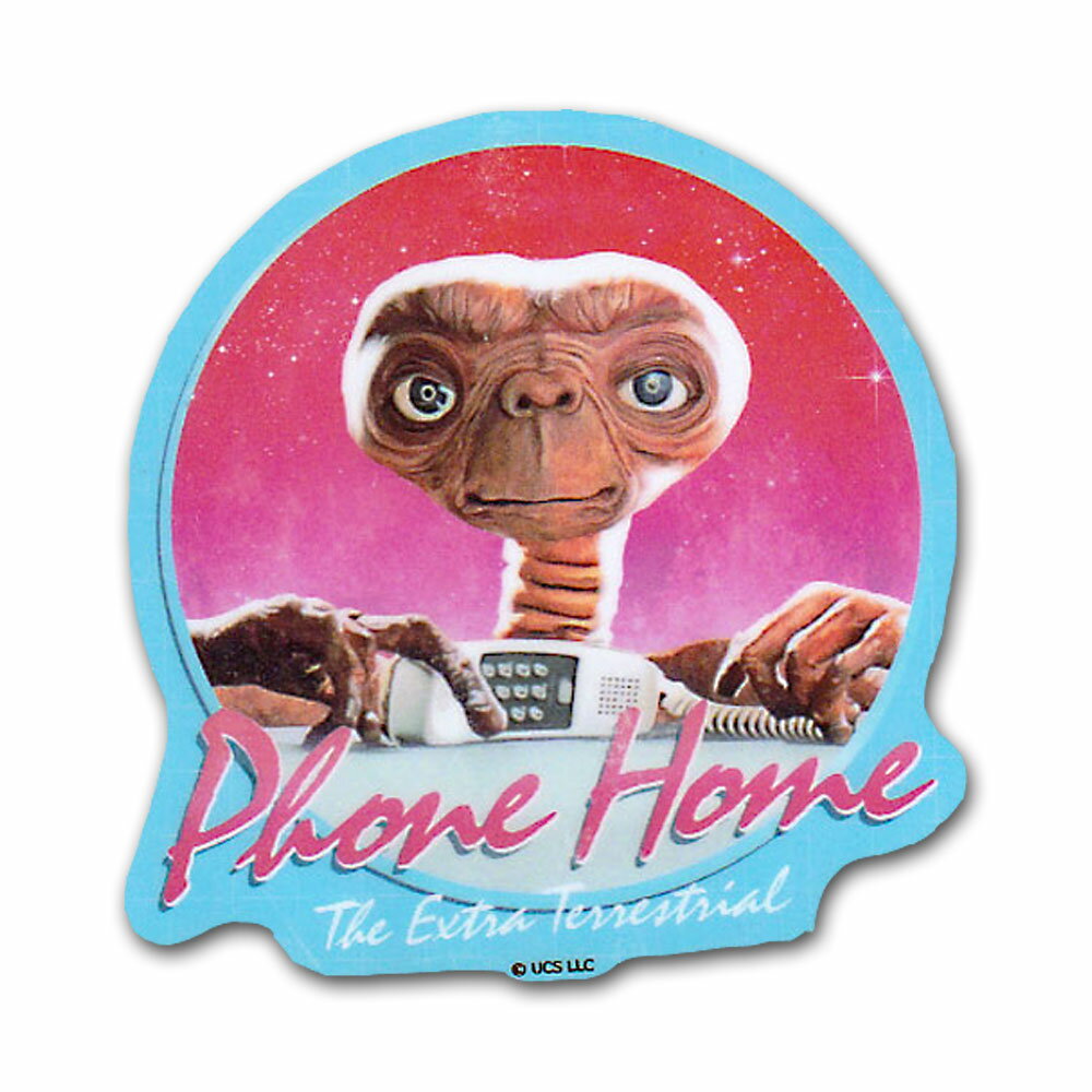 映画『E.T.』のオフィシャルステッカー。 スティーヴン・スピルバーグ の名作がステッカーで登場。スマホやパソコンなどを、あなたらしくカスタムしましょう！ E.T. コンディション：新品 幅72mm×高さ74mm（本体サイズ） 備考： 素材...