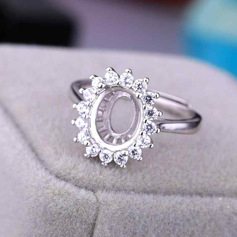 素材: シルバー金属素材：シルバー925石のサイズ8*10mm※完成品ではありません。