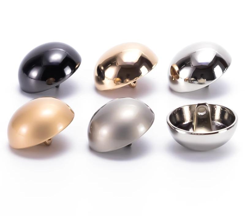 替え ボタン ブレザー 交換 釦 上着 ジャケット ハンドメイド 手芸用品 裁縫 メタル 汎用 丸型 ラウンド シンプル おしゃれ 黒 ゴールド シルバー材質: 金属