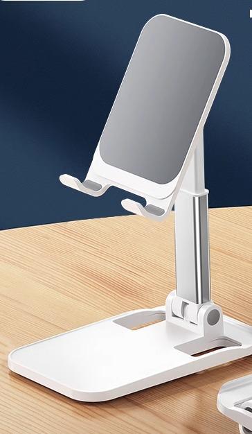 スマホ スタンド 卓上 携帯 電話 デスク トップ サポート テーブル上に 配置 多機能 折りたたみ 式 iPad 便利 回転 白 黒 合金 シンプル