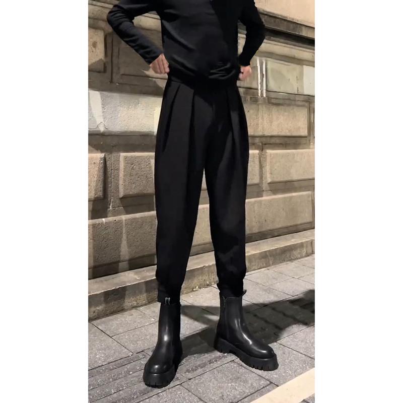 ・シルエット: ルーズフィット・パンツスタイル: ハーレムパンツ・ディテール: ステッチ・ウエスト: ゴム・加工: アイロン不要・ウエストタイプ: ミドルウエスト・パンツ丈: フルレングス・基本スタイル: 青春カジュアル・生地: 平織り・適...