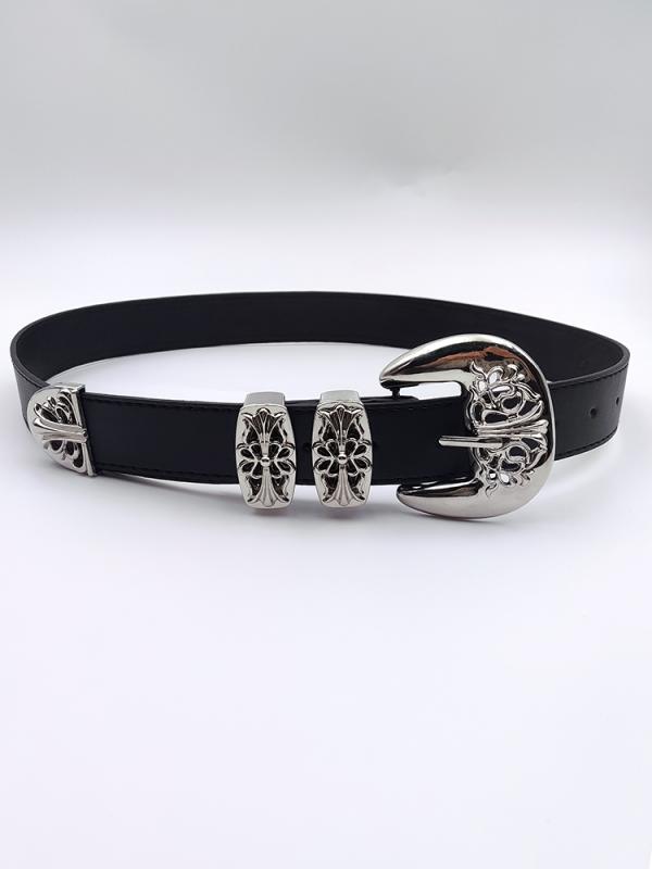 素材: 人工皮革 デザイン: プレーン.透かし彫り.彫刻 カラー: ブラック.ホワイト 装飾: 幾何学柄 バックル素材: 合金 バックルタイプ: ピンバックル 仕様: シングルループ 表面: ツヤあり 幅: 3.2cm 長さ: 105cm