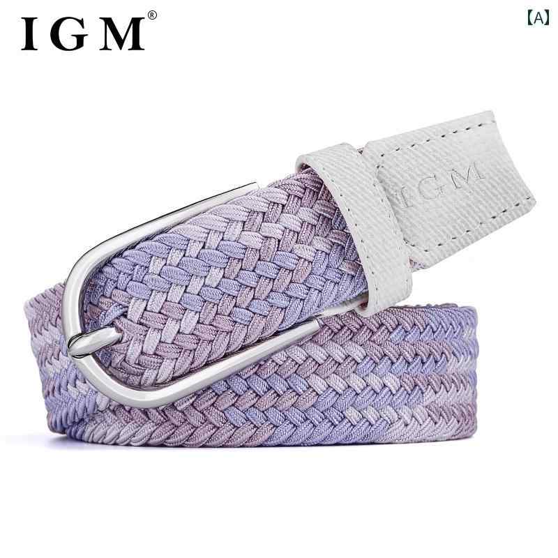 素材: キャンバス タイプ: ベルト デザイン: 編み込み.明るいカラー.伸縮性あり カラー: ミルキーベージュ.ライトパープル.ホワイトワックスピンクパープル バックル素材: 合金 バックルタイプ: ピンバックル 長さ: シングルループ ...