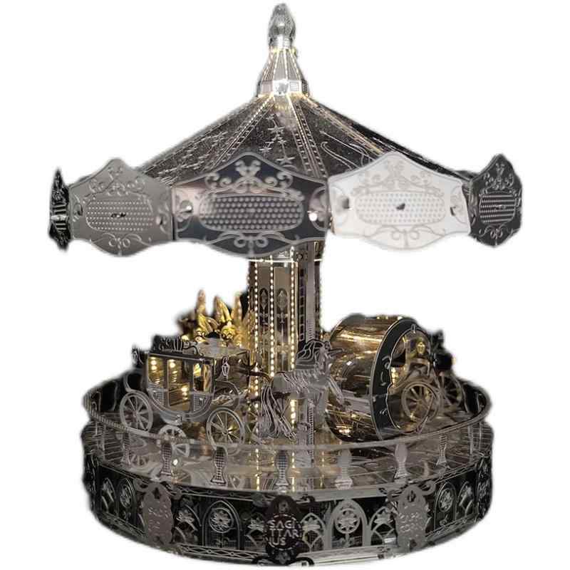 立体パズル 大人向け 3D メタル DIY 星座 トロイ 木馬 ステレオ ジグソーパズル 手作り 組み立て モデル おもちゃ 飾り ユニセックス 金属