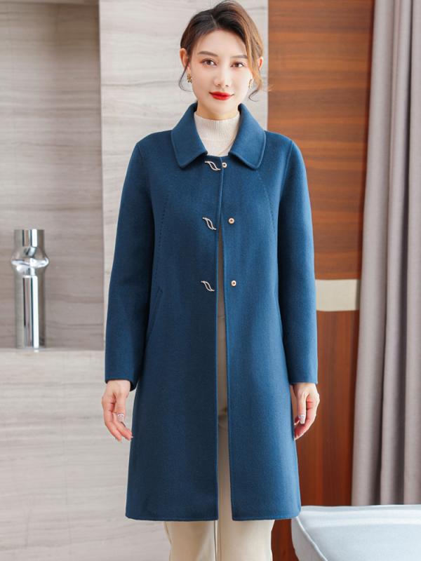 前立て：隠しボタン裏地パターン：無地袖丈：長袖服装バージョン：ストレート