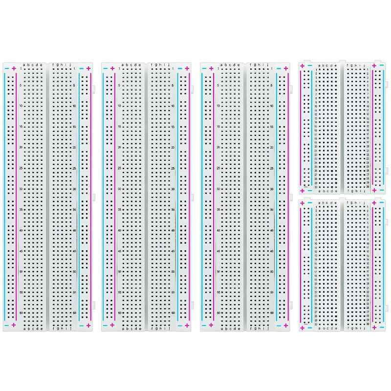 5PCSブレッドボード セット、3PCS 830ポイント2PCS 400ポイント SunFounder はんだレス ブレッドボード含む Arduino Proto Shield に最適5PCS はんだレス ブレッドボード-400ポイントおよ...