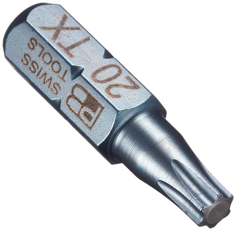 PB SWISS TOOLS C6-400-20 ヘクスローブビット(ショート)刃先：T20 全長(mm)：25 差込角：1/4inch(6.3mm)hex 差込角：1/4inch(6.3mm)hex 先端外形寸法(mm)：3.84 適合ネ...